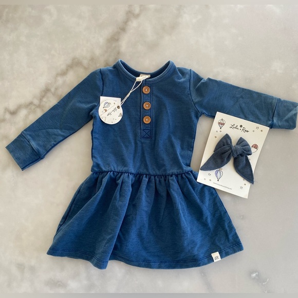 lulu and roo | Dresses | New Lulu And Roo Blue Dress 218 Month Girls ...